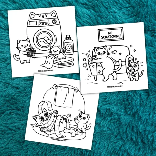 Cute Cat Coloring Pages: 30 Amazing Free Printables