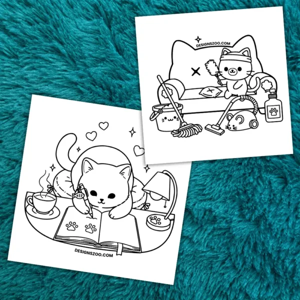 Cute Cat Coloring Pages: 30 Amazing Free Printables